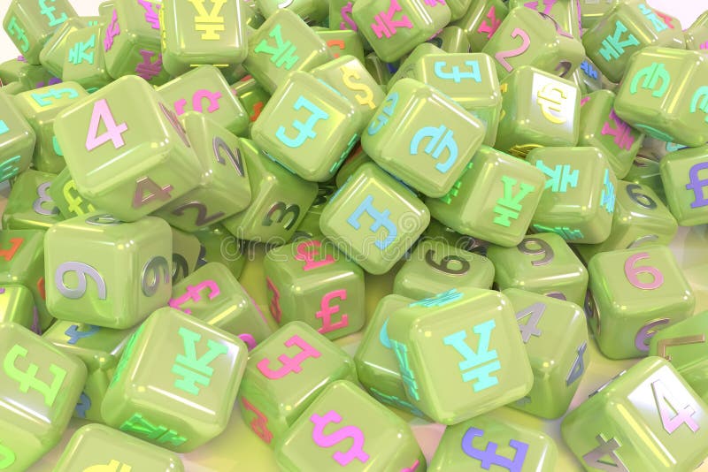 Decorative, Illustrations, Bunch of Currency & Number Character Sign or ...