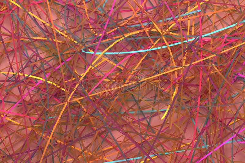 Illustrations of CGI Composition, String Backdrop, Virtual Paper Frame ...