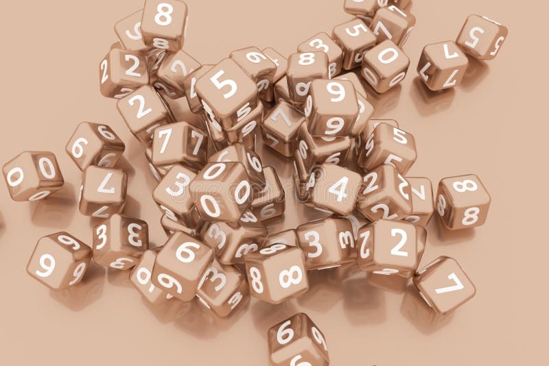 Decorative, Illustrations CGI Geometric, Bunch of Number Character ...