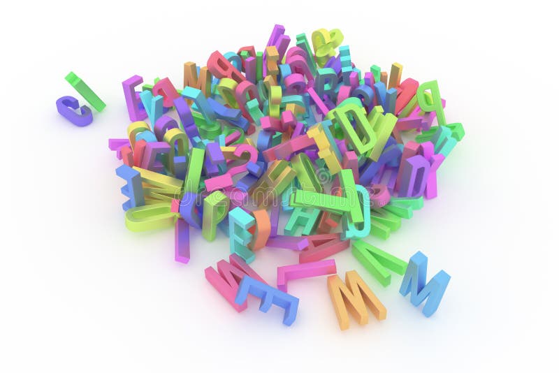 Decorative, Illustrations CGI Typography, Alphabet, Letter of AB Stock ...