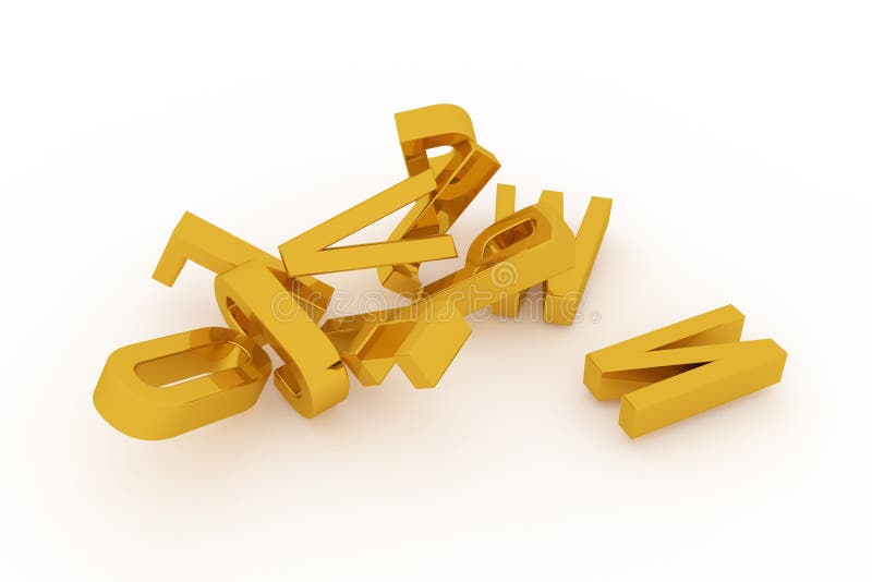 Decorative, Illustrations CGI Typography, Alphabetic Character ...