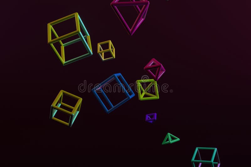 Decorative, Illustrations, Geometric Triangle or Square, for Design ...