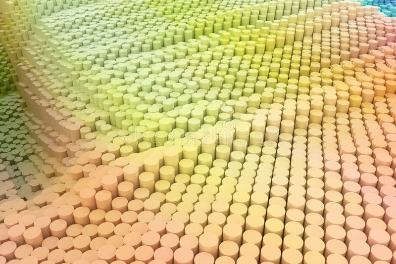 Decorative, Illustrations Shape Composition, Geometric Structure Blocks ...