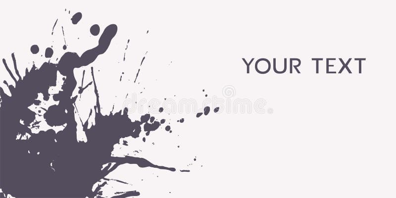 Decorative Ink Stain Art Element Stock Vector - Illustration of element ...