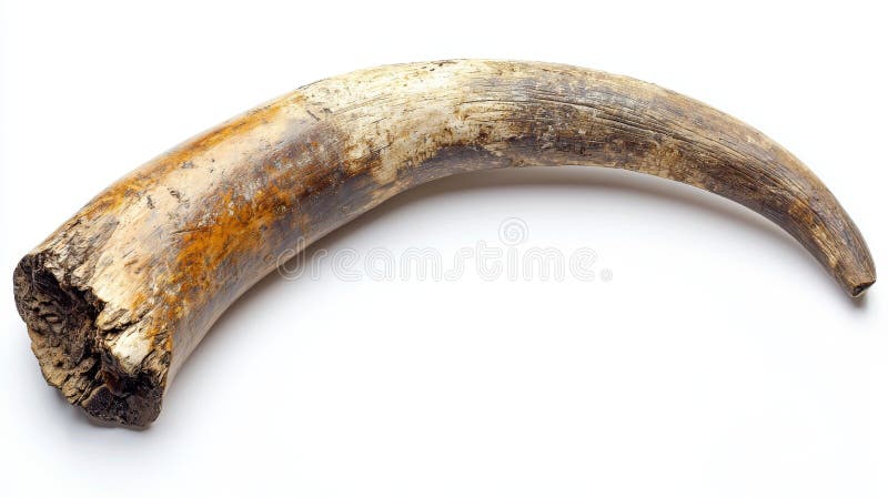 A Decorative Item Crafted from Horn, Highlighted Against a Pristine ...