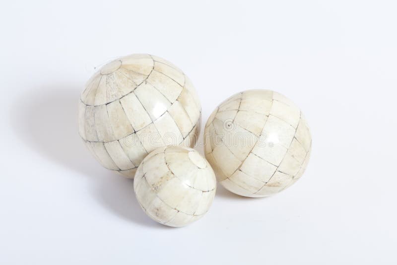 Decorative Ivory Ball for Home Stock Photo - Image of abstract ...