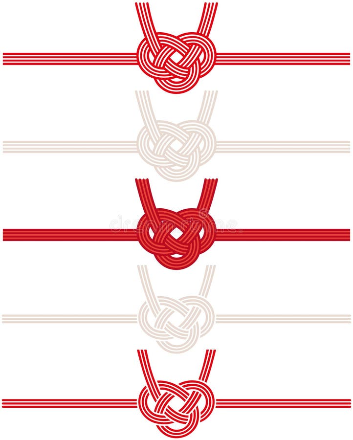 Decorative Japanese Cord Made from Twisted Paper. Stock Vector ...