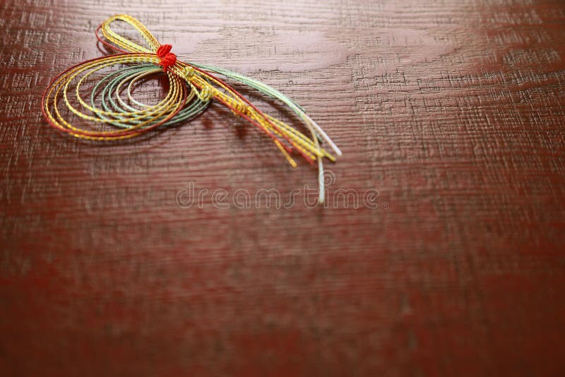 Decorative Japanese Cord Made from Twisted Paper Stock Photo - Image of ...