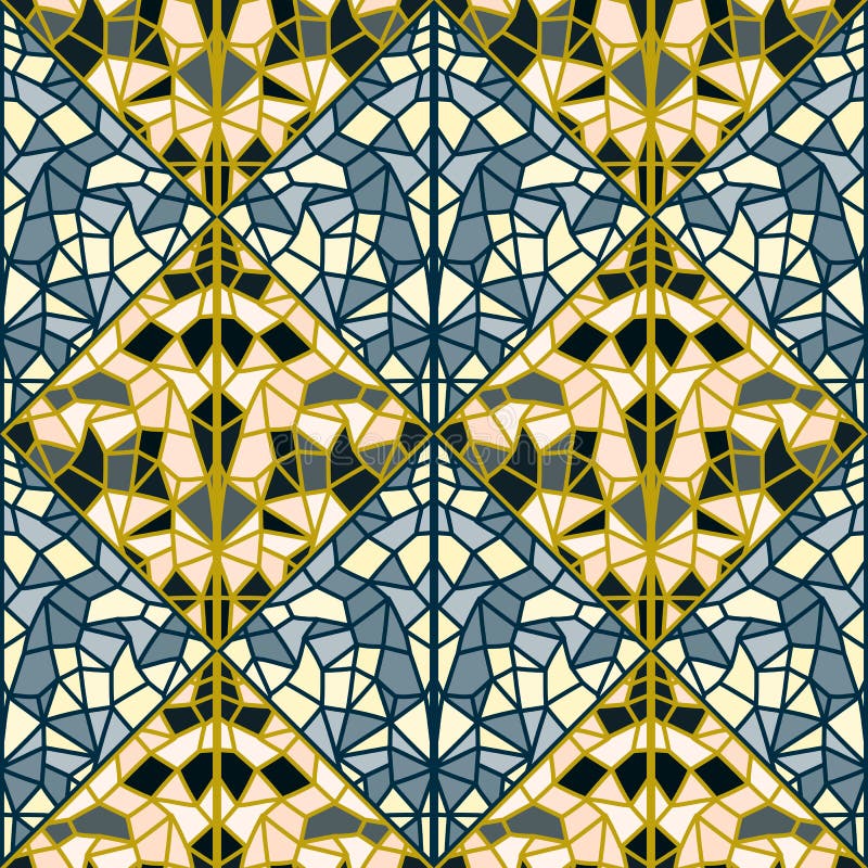 Decorative Kaleidoscope Seamless Pattern. Creative Optical Illusions ...