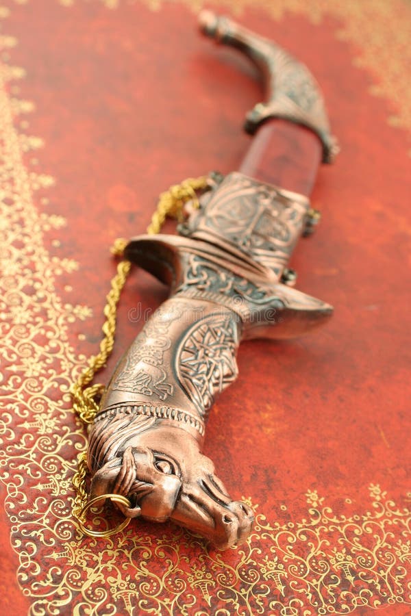 Decorative knife stock photo. Image of brass, decorative - 1884244