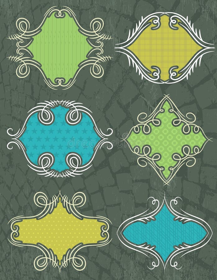 Decorative labels,vector stock vector. Illustration of decorative ...