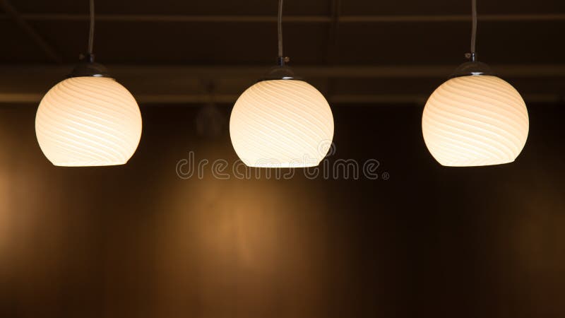 Decorative Lamp Hanging from the Ceiling. Modern Lamp Stock Photo ...