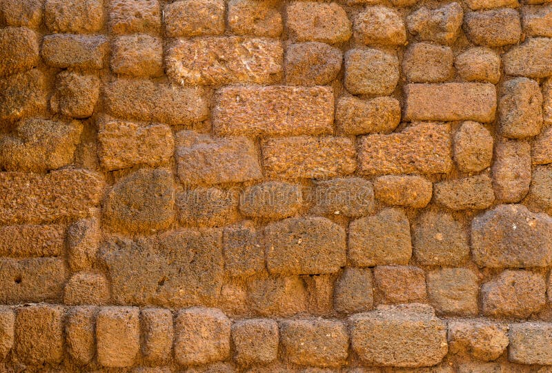 Red Laterite Stone Surface Texture Background. Stock Photo - Image of ...