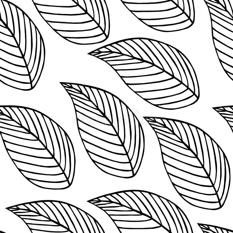 Decorative Leaves Seamless Pattern. Vector Stock Illustration Eps10 ...