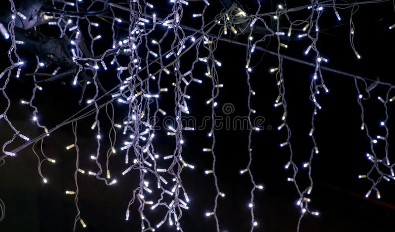 Decorative led lights stock image. Image of defocused - 108811809