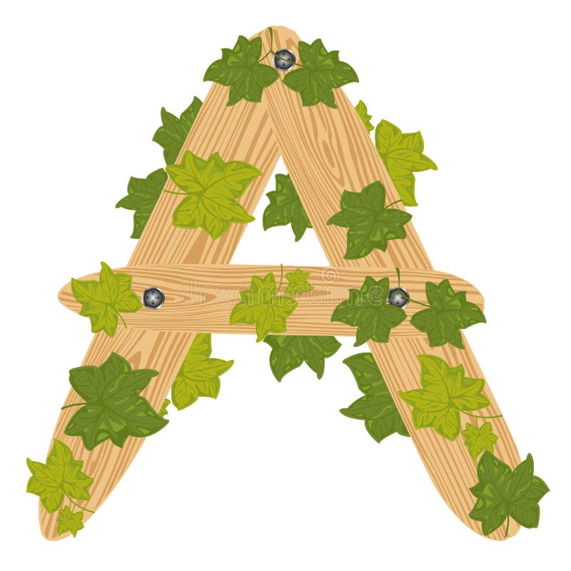 Decorative letter a stock vector. Illustration of background - 29001569