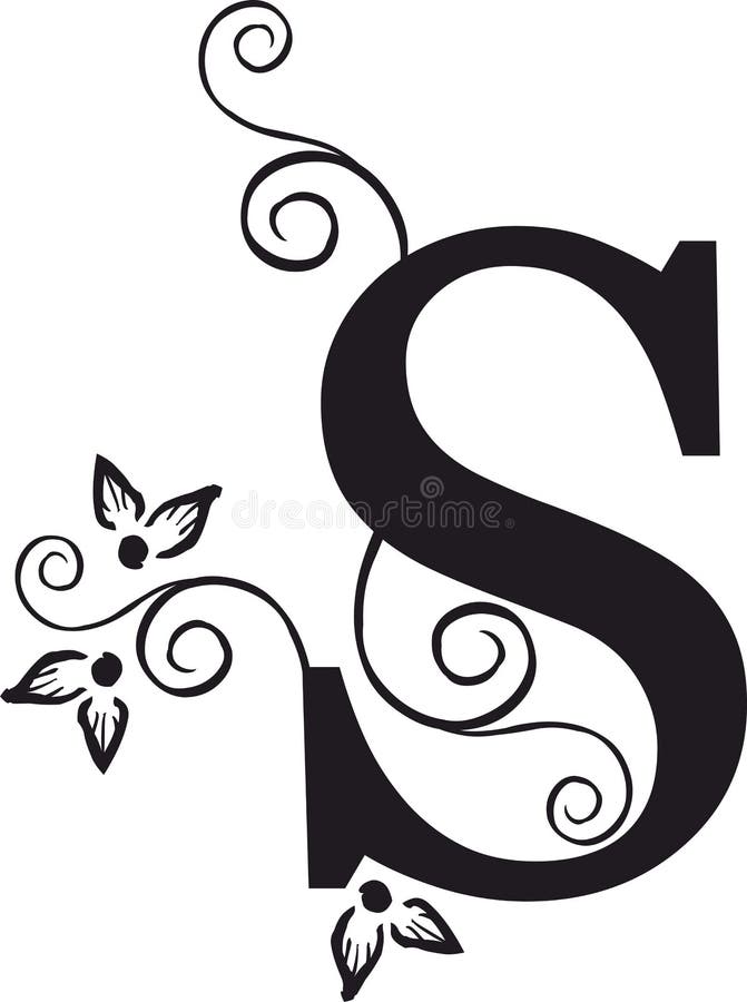 Decorative Letter Font Type Stock Illustration - Illustration of ...