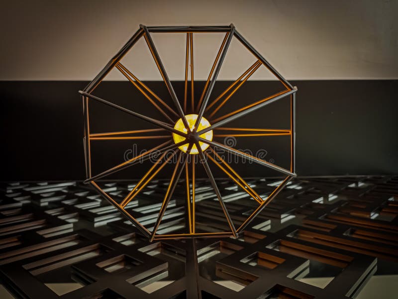 The Decorative Light from Below Stock Image - Image of city, wheel ...