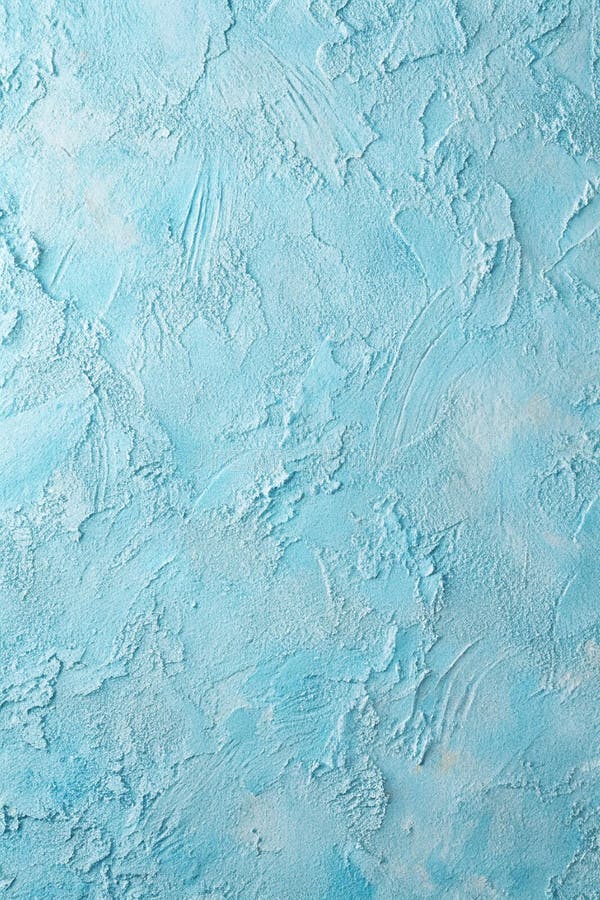 Decorative Light Blue Venetian Plaster Wall with Abstract Stucco ...