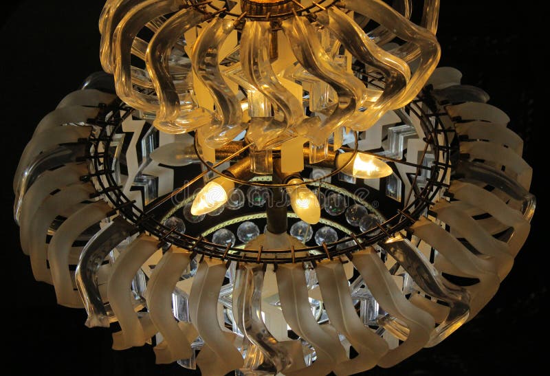 Decorative Light Object that Sparkles and Emits a Golden Light at Night ...