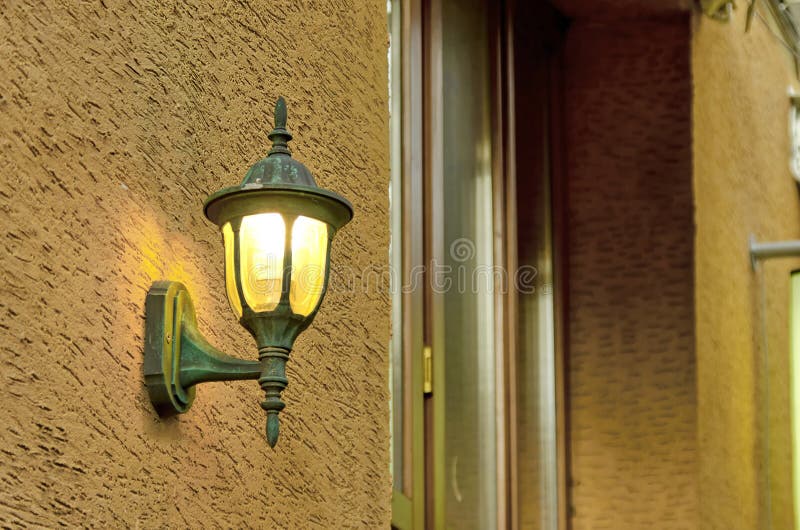 Decorative Lighting Fixture Stock Image - Image of wall, decorative ...