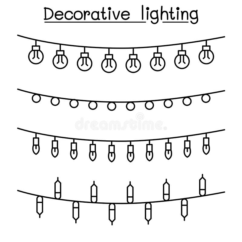 Decorative Lighting Vector Illustration Graphic Stock Vector ...