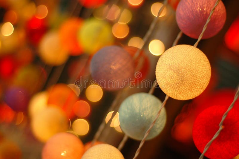 Decorative lights stock image. Image of togetherness, christmas - 2436771
