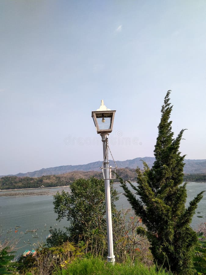 Garden Lamp Post between Trees Stock Image - Image of branches ...