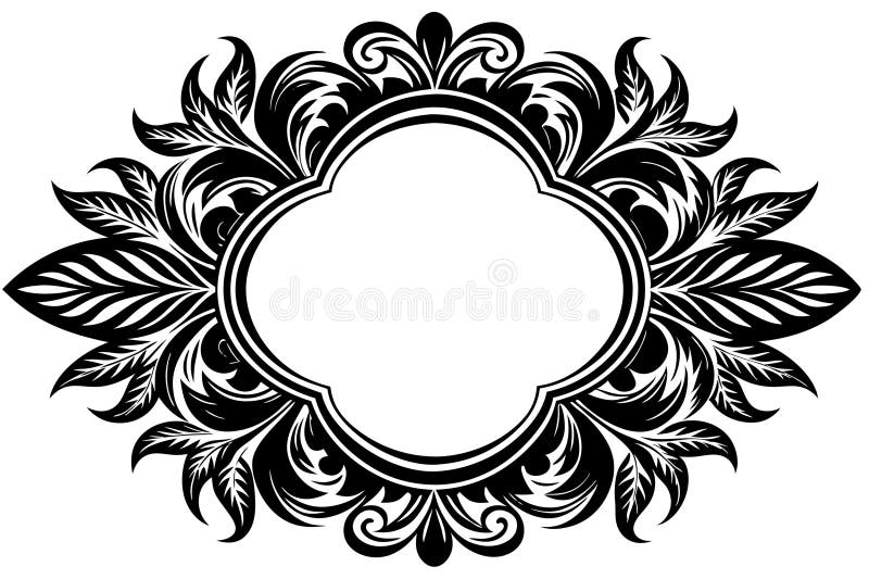 Decorative Line Art Frames for Design Template Stock Illustration ...