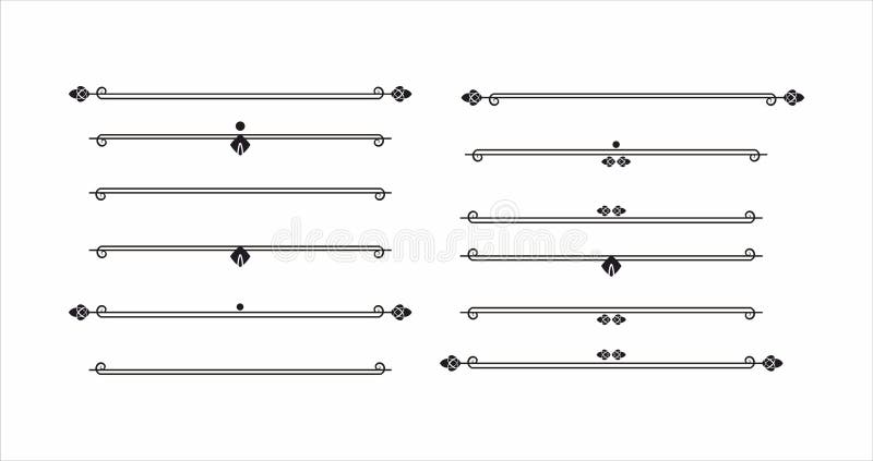Decorative Line for Design and Text Stock Vector - Illustration of ...