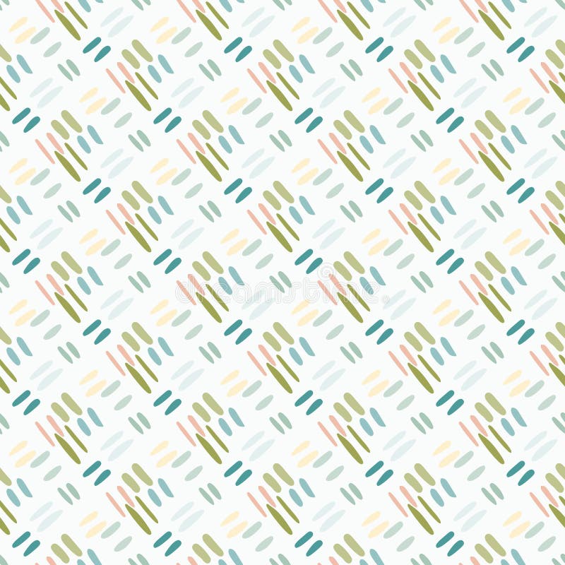Decorative Line Shapes Endless Wallpaper. Geometric Seamless Pattern ...