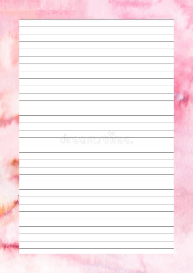 Decorative Lined Background with Copy Space. Letter, To Do List, Diary ...