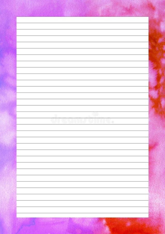 Decorative Lined Background with Copy Space. Letter, To Do List, Diary ...