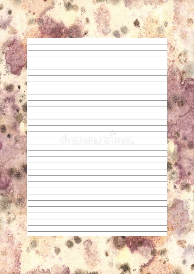 Decorative Lined Background with Copy Space. Letter, To Do List, Diary ...
