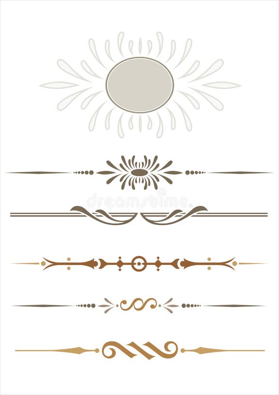 Decorative lines stock vector. Illustration of line, pattern - 10239654