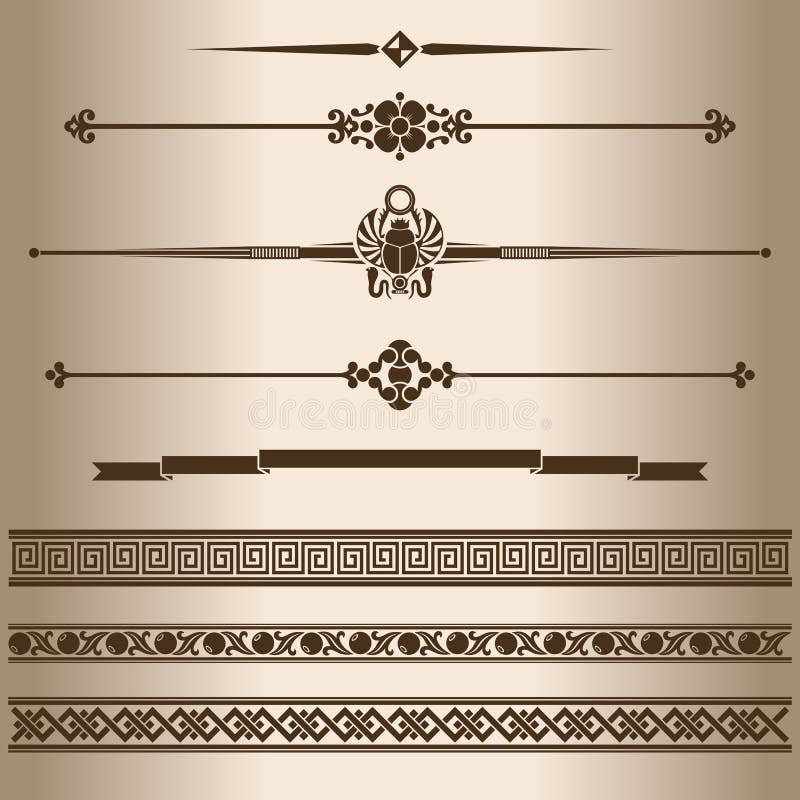 Decorative Lines stock vector. Illustration of classical - 28764261