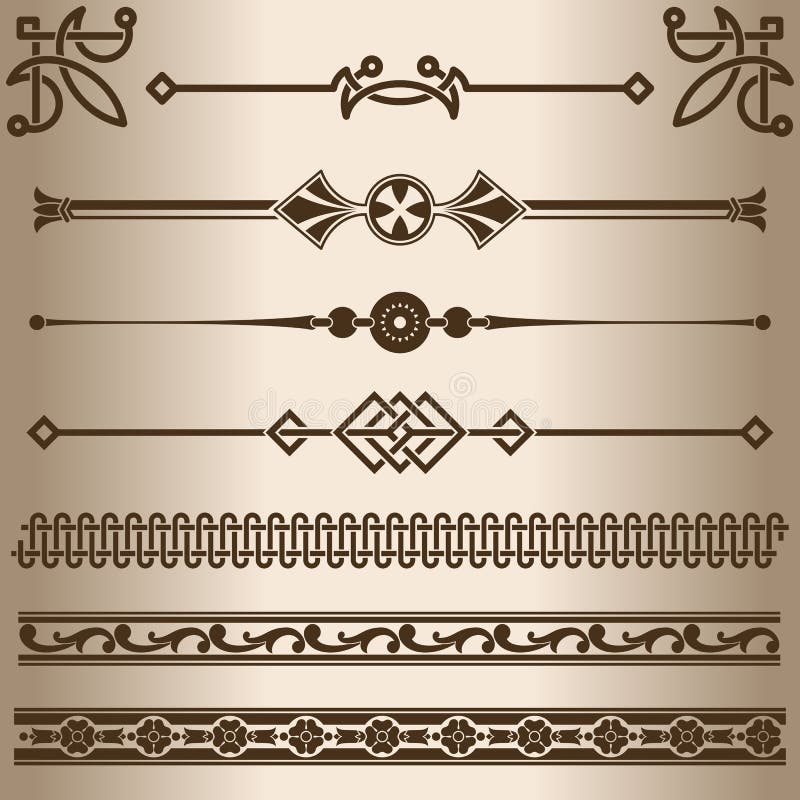 Decorative lines stock vector. Illustration of spider - 27574906
