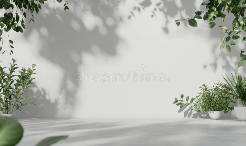 Decorative Living Room Setup with Furniture and an Empty Wall Pattern ...