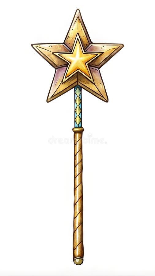 Decorative Magic Wand with a Magic Trace. Star Shape Magic Wand ...