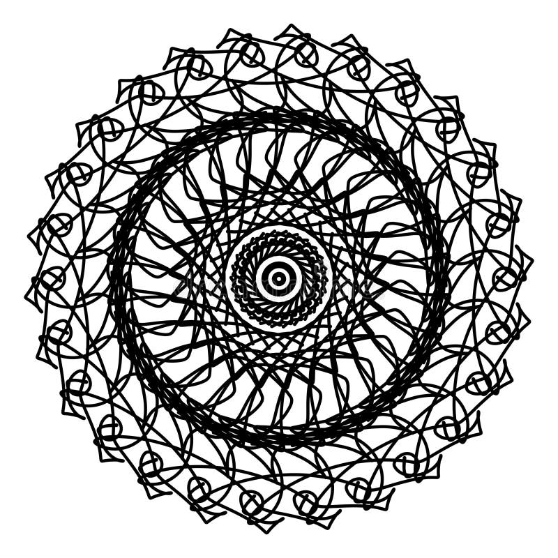 Decorative Mandala Illustration For Adult Coloring Well Organized And