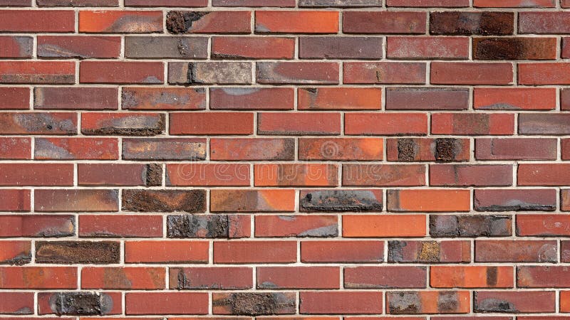 Decorative Masonry Red Burnt Brick, Background. Stock Photo - Image of ...