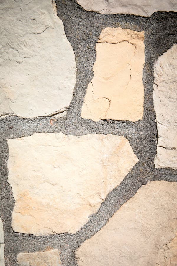 Decorative Masonry Wall. Light Stone Texture Background Stock Photo ...