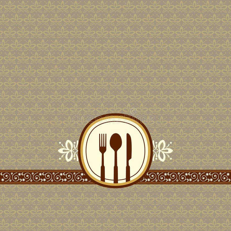 Decorative Menu Card. Vector Illustration Stock Vector - Illustration ...