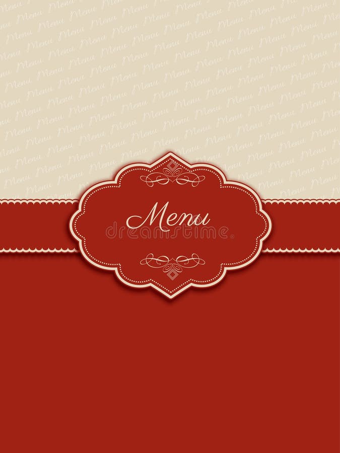 Decorative menu design stock vector. Illustration of cafe - 36830214