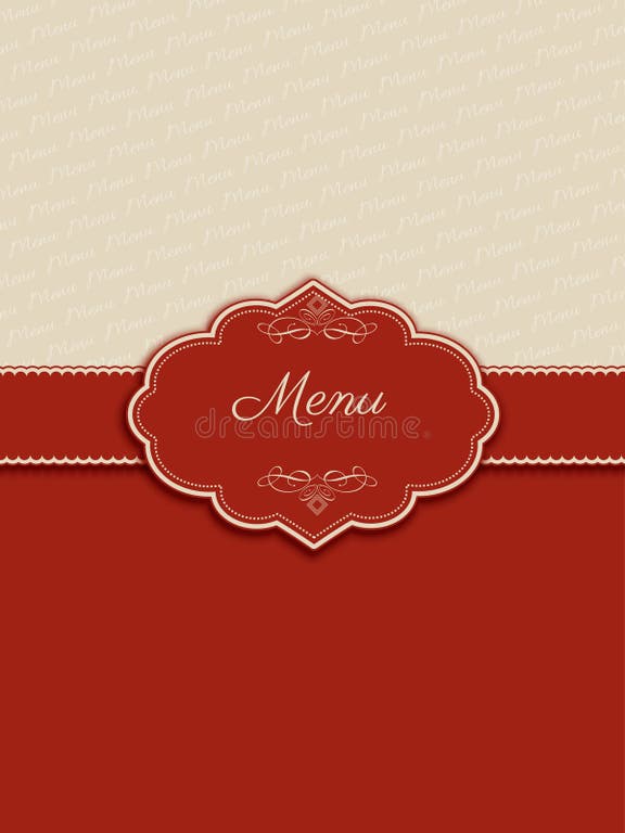 Decorative menu design stock vector. Illustration of cafe - 36830214