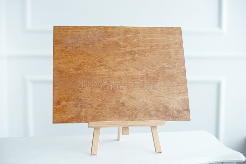 Decorative Message Board Easel with Empty Plain Board As Copy Space ...