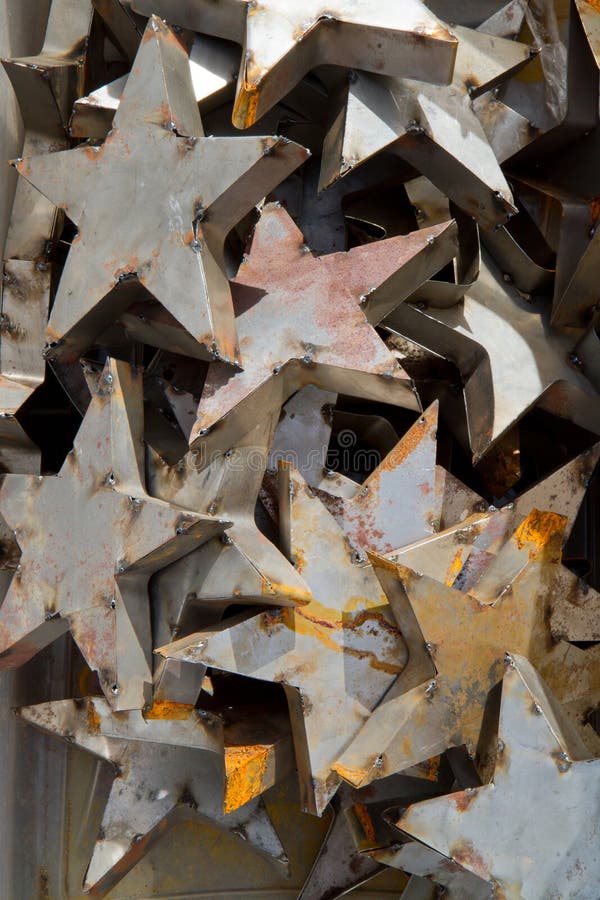 Metal stars stock photo. Image of shine, punched, punch - 10435482