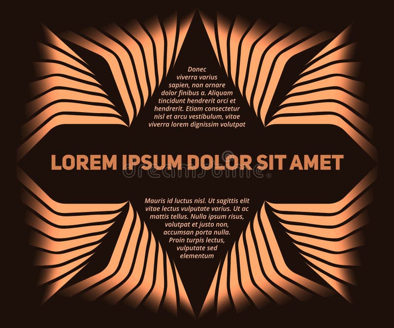 Decorative Metallic Frame Text Layout Stock Vector - Illustration of ...