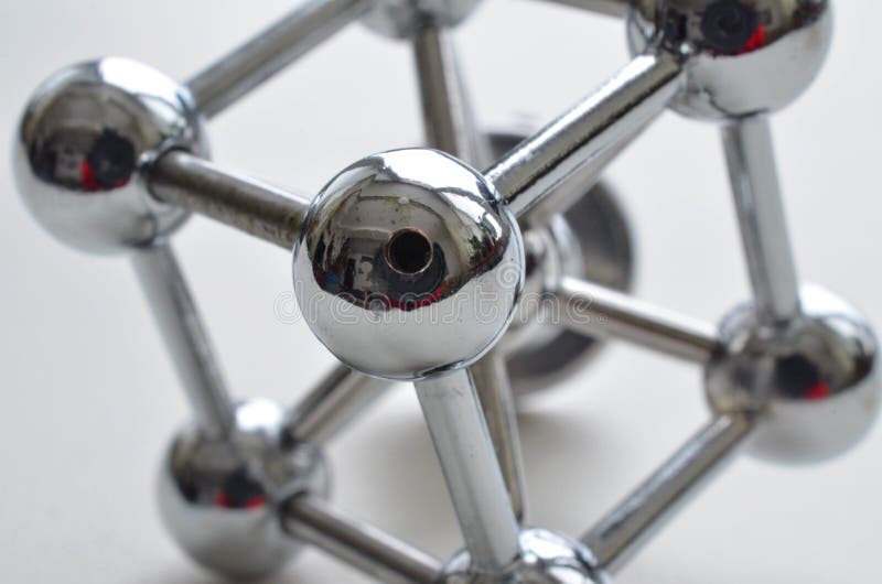 Decorative Model of an Iron Molecule Made of Stainless Steel Stock ...