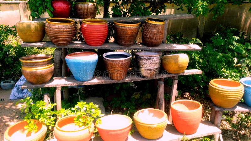 Decorative and Modern Pottery Stock Image - Image of colored, romanian ...